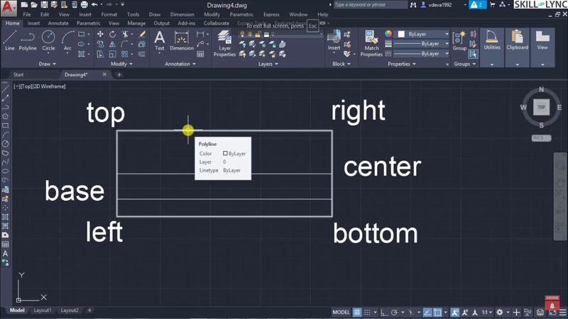 Editing Techniques in AutoCAD – Text Commands and Justifications